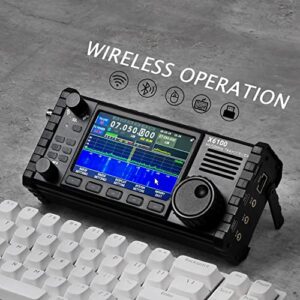 Xiegu X6100 HF Transceiver, 10W Full Mode SDR Radio Supports Bluetooth with 3.6" LCD Screen