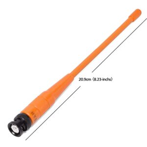 HYS VHF UHF BNC Handheld Scanner Antenna, 144/430 MHz Dual Band HT Antenna for 136-174/400-470Mhz ICOM IC-V8 V86 IC-T7H Yaesu FT-530 Uniden Handheld 2-Way Radio