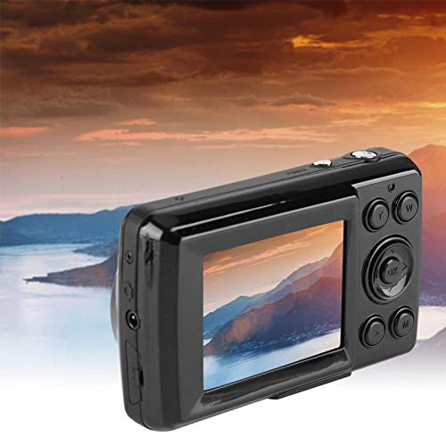 Mini Video Camera, 2.4 inch LCD Screen, Digital Camera with Superior Sensor, Portable 1600 W Full HD Compact Camera, 4X Digital Zoom, Fill Light(Black)