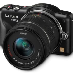 Panasonic Lumix DMC-GF3KK 12 MP Micro 4/3 Mirrorless Digital Camera with 3-Inch Touchscreen LCD and 14-42mm Zoom Lens (Black) (Discontinued by Manufacturer)