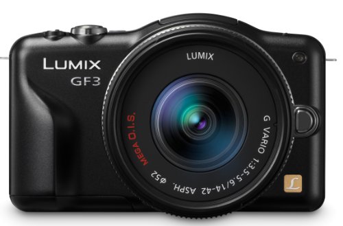 Panasonic Lumix DMC-GF3KK 12 MP Micro 4/3 Mirrorless Digital Camera with 3-Inch Touchscreen LCD and 14-42mm Zoom Lens (Black) (Discontinued by Manufacturer)