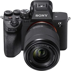 Camera Bundle for Sony a7 IV Mirrorless Camera with FE 28-70mm f/3.5-5.6 OSS and E 55-210mm f/4.5-6.3 OSS Lens + Accessories (128GB, Photo/Video Editing Software, and More)