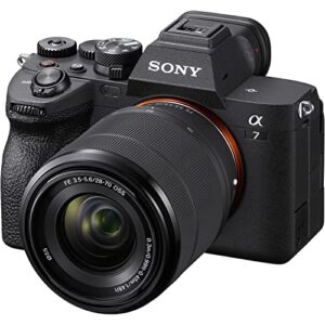 Camera Bundle for Sony a7 IV Mirrorless Camera with FE 28-70mm f/3.5-5.6 OSS and E 55-210mm f/4.5-6.3 OSS Lens + Accessories (128GB, Photo/Video Editing Software, and More)