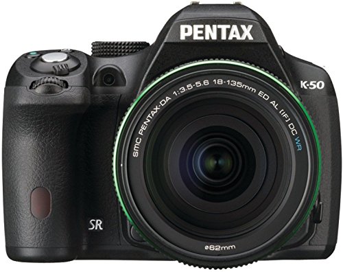 Pentax K-50 16MP Digital SLR Camera Kit with DA 18-135mm WR f3.5-5.6 Lens (Black)