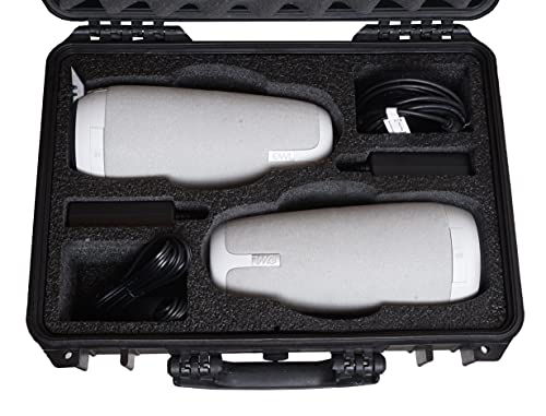 Case Club Case fits 2 Meeting Owl Conference Cameras - Travel & Storage Case Fits x2 Meeting Owl Standard, Pro, 2 or 3 - Pre-Cut Foam is Ready To Go Out of The Box - Holds Expansion Mic, Cords, Acc. & Lock Adapter