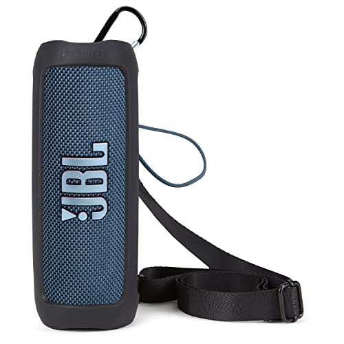 JBL FLIP 6 Portable Wireless Bluetooth IP67 Waterproof Speaker Bundle with Boomph Silicone Protective Case - Blue