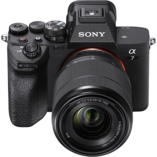 Camera Bundle for Sony a7 IV Full-Frame Mirrorless Camera with FE 28-70mm f/3.5-5.6 OSS Lens and Accessories (128GB, Photo/Video Editing Software, and More) (Renewed)