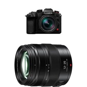 panasonic lumix gh6 mirrorless micro four thirds camera w/ 12-60mm f2.8-4.0 leica lens kit, unlimited c4k/4k 4:2:2 10-bit video recording (dc-gh6lk) + g x vario ii 12-35mm f2.8 asph lens (h-hsa12035)