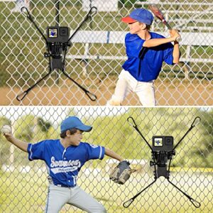 Fence Mount for GoPro Hero Action Camera Chain Link Backstop Fence Mount for Mevo Start, iPhone, Smart Phones for Recording Baseball Softball Tennis Football Games (with Backup Rope)