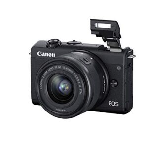 Canon EOS M200 Compact Mirrorless Digital Vlogging Camera with EF-M 15-45mm Lens, Vertical 4K Video Support, 3.0-inch Touch Panel LCD, Built-in Wi-Fi, and Bluetooth Technology, Black