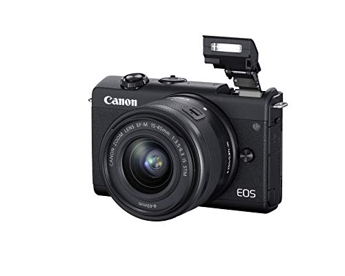 Canon EOS M200 Compact Mirrorless Digital Vlogging Camera with EF-M 15-45mm Lens, Vertical 4K Video Support, 3.0-inch Touch Panel LCD, Built-in Wi-Fi, and Bluetooth Technology, Black