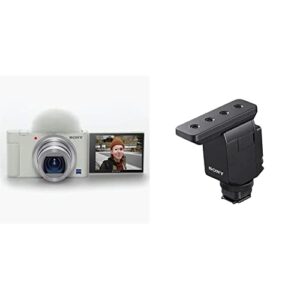 sony zv-1 digital camera for content creators, vlogging and youtube with flip screen, live video streaming, compact digital mi microphone with beamforming technology for three switchable directivities