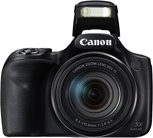 Ca-non (Renewed) PowerShot SX540 HS Digital Camera, Wi-Fi & NFC Enabled - with Built-in Flash, 50x Optical, 4X Digital and 200x Combined Zoom with Optical Image Stabilizer