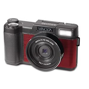 Minolta MND30 30 MP / 2.7K Ultra HD Digital Camera (Red)