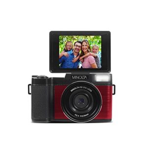 Minolta MND30 30 MP / 2.7K Ultra HD Digital Camera (Red)