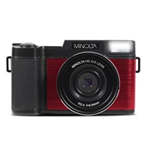 Minolta MND30 30 MP / 2.7K Ultra HD Digital Camera (Red)