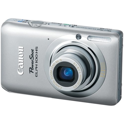 Canon PowerShot ELPH 100 HS 12.1 MP CMOS Digital Camera with 4X Optical Zoom (Silver)