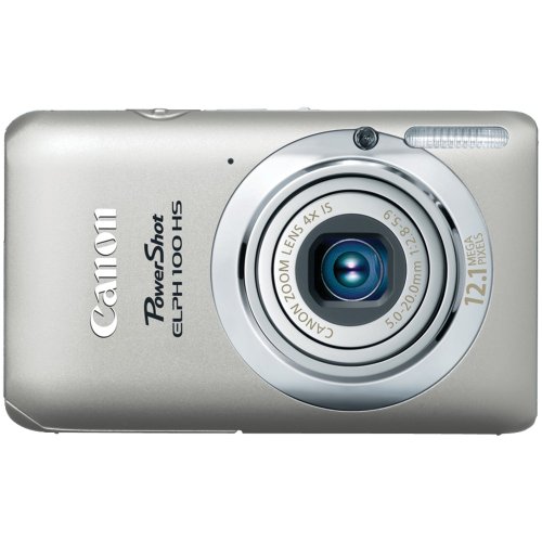 Canon PowerShot ELPH 100 HS 12.1 MP CMOS Digital Camera with 4X Optical Zoom (Silver)