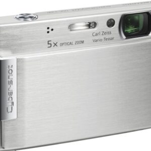 Sony Cybershot DSC-T100 8MP Digital Camera with 5x Optical Zoom and Super Steady Shot (Silver)