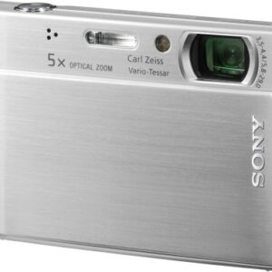 Sony Cybershot DSC-T100 8MP Digital Camera with 5x Optical Zoom and Super Steady Shot (Silver)