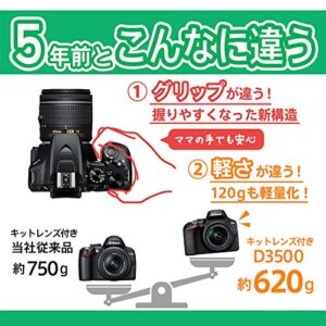 Nikon D3500 24.2MP DX-Format DSLR Digital Camera with AF-P DX NIKKOR 18-55mm VR Lens Kit - (Japan Import)