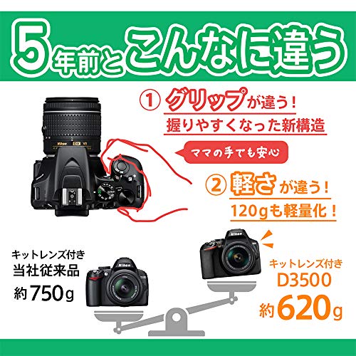 Nikon D3500 24.2MP DX-Format DSLR Digital Camera with AF-P DX NIKKOR 18-55mm VR Lens Kit - (Japan Import)