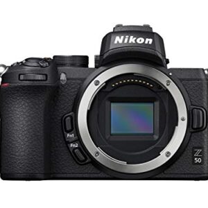 Nikon Z50 Body Mirrorless Camera (209-point Hybrid AF, High Speed Image Processing, 4K UHD Movies, High Resolution LCD Monitor) VOA050AE