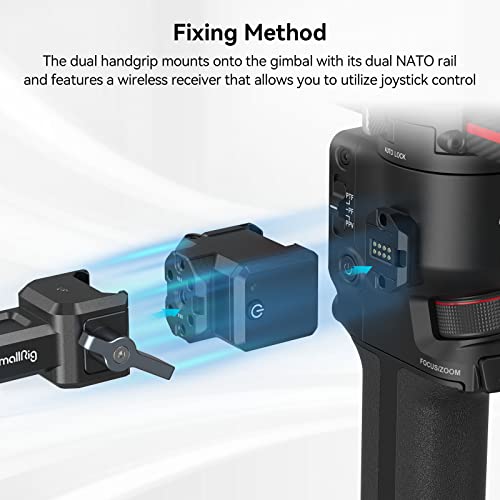 SmallRig Wireless Control Dual Handle Handgrip for DJI RS 3 Pro / RS 2 Gimbal - 3954