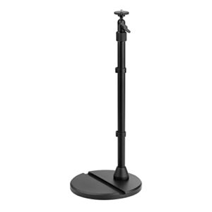 elgato mini mount – versatile desktop stand extendable up to 64 cm/25.2 in, fully adjustable, phone holder with cold shoe mount, device slot, 1/4 inch thread for cameras, lights, mics and more