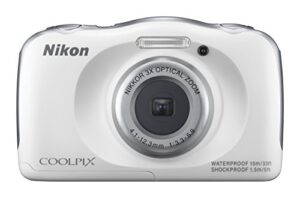 nikon coolpix s33 waterproof digital camera (white) (discontinued by manufacturer)