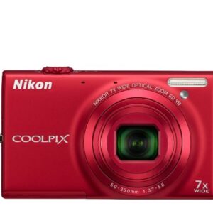 Nikon COOLPIX S6100 16 MP Digital Camera with 7x NIKKOR Wide-Angle Optical Zoom Lens and 3-Inch Touch-Panel LCD (Red)