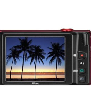 Nikon COOLPIX S6100 16 MP Digital Camera with 7x NIKKOR Wide-Angle Optical Zoom Lens and 3-Inch Touch-Panel LCD (Red)