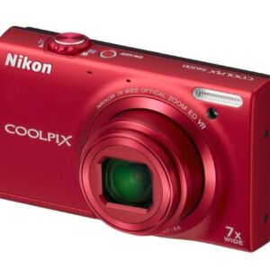 Nikon COOLPIX S6100 16 MP Digital Camera with 7x NIKKOR Wide-Angle Optical Zoom Lens and 3-Inch Touch-Panel LCD (Red)