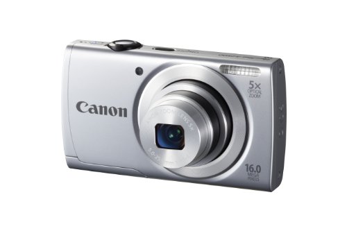 Canon PowerShot A2500 16MP Digital Camera with 5x Optical Image Stabilized Zoom with 2.7-Inch LCD (Silver) (OLD MODEL)