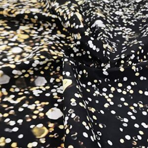 SJOLOON Black and Gold Backdrop Golden Spots Backdrop Vinyl Photography Backdrop Vintage Astract Background for Family Birthday Party Newborn Studio Props 11547(10x10FT)