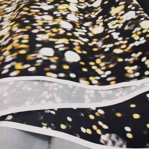 SJOLOON Black and Gold Backdrop Golden Spots Backdrop Vinyl Photography Backdrop Vintage Astract Background for Family Birthday Party Newborn Studio Props 11547(10x10FT)