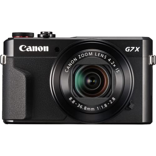 Canon PowerShot G7 X Mark II Digital Camera (1066C001), 2 x 64GB Cards, 3 x Replacement NB13L Batteries, Corel Photo Software, Charger, Card Reader, LED Light, Soft Bag + More (Renewed)