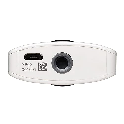 Ricoh Theta SC2 360-Degree 4K Spherical VR Camera (White) Bundle with Power Bank, TL-1 Lens Cap and Lens Pen (4 Items)