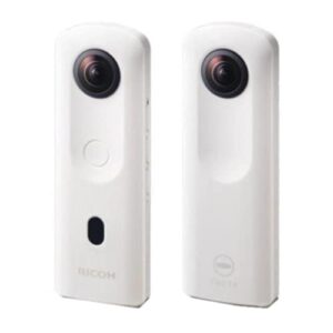 Ricoh Theta SC2 360-Degree 4K Spherical VR Camera (White) Bundle with Power Bank, TL-1 Lens Cap and Lens Pen (4 Items)