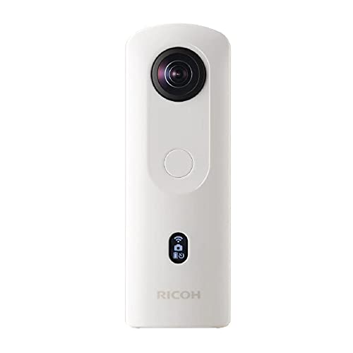 Ricoh Theta SC2 360-Degree 4K Spherical VR Camera (White) Bundle with Power Bank, TL-1 Lens Cap and Lens Pen (4 Items)