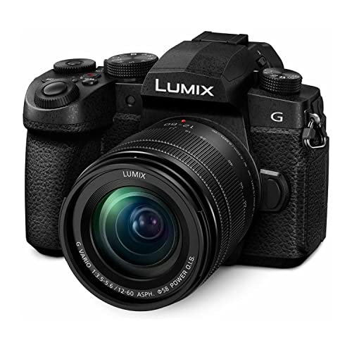 Panasonic LUMIX G95 20.3 Megapixel Mirrorless Camera with 12-60mm F3.5-5.6 Lens Bundle with Panasonic LUMIX 45-150mm F4.0-5.6 G Vario Lens, 128GB SDXC Memory Card, and Camera Gadget Bag (4 Items)