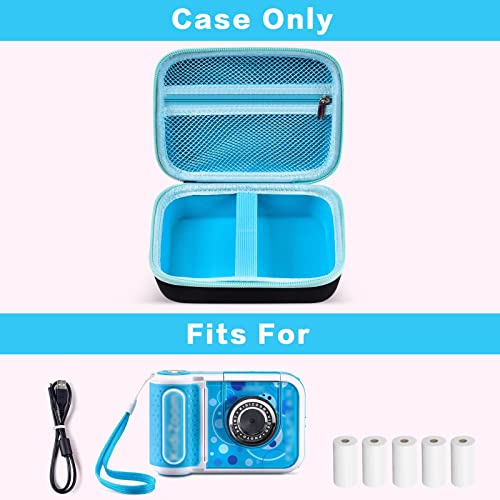 casmilee Kids Instant Camera Case Compatible with VTech/KidiZoom PrintCam & Thermal Rolls Print Camera Refill Paper, Creator Cam Accessories Travel Storage- Bag Only (Black)