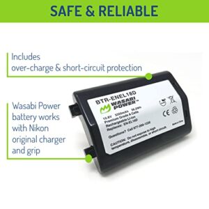 Wasabi Power Battery for Nikon EN-EL18d and Nikon Z9, D4, D4S, D5, D6