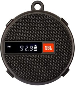 jbl wind bike portable bluetooth speaker with fm radio and supports a micro sd card