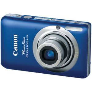 canon powershot elph 100 hs 12.1 mp cmos digital camera with 4x optical zoom (blue)