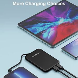 4500mAh Built in Cable Cell Phone External Battery Pack, Portable Phone Charger Power Bank 5V 2.1A Charging Mobile Phone Charger USB-C In/Out Compatible with iPhone 6/7/8/X/11/12/13/14, Heated Vest