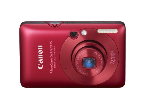 Canon PowerShot SD780IS 12.1 MP Digital Camera with 3x Optical Image Stabilized Zoom and 2.5-inch LCD (Deep Red)