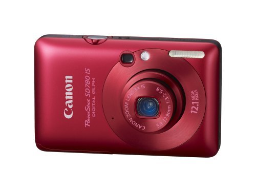 Canon PowerShot SD780IS 12.1 MP Digital Camera with 3x Optical Image Stabilized Zoom and 2.5-inch LCD (Deep Red)