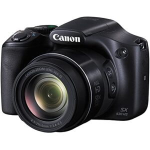 Canon PowerShot SX530 HS Wi-Fi Digital Camera with 32GB Card + Case + Battery + Tripod + Kit (Renewed)