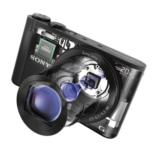 Sony DSC-WX300/B 18.2 MP Digital Camera with 20x Optical Image Stabilized Zoom and 3-Inch LCD (Black)